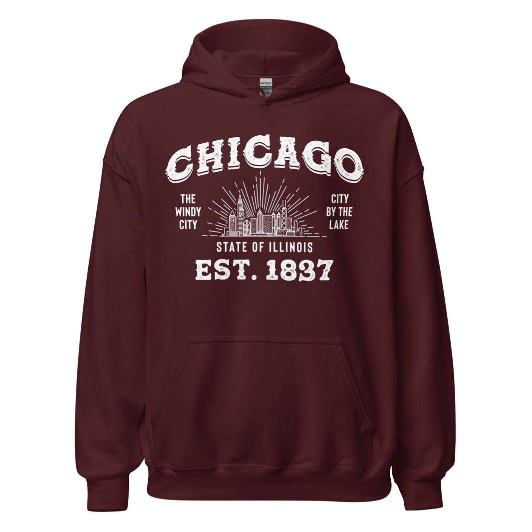 Chicago Printed T Shirts - Chicago Flag Long Sleeve T Shirt – Merch Monger
